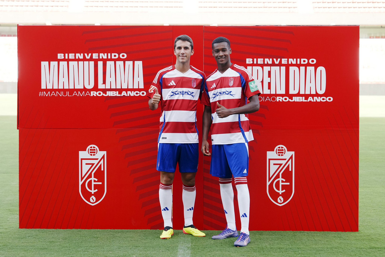 Manu Lama y Siren Diao, presentados oficialmente con el Granada CF ...