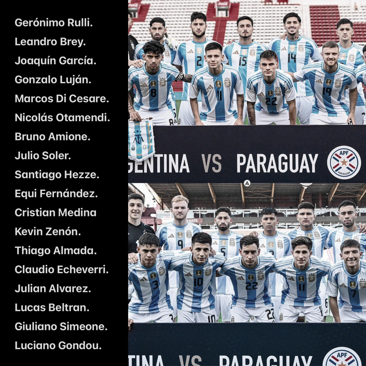 Fin de la espera: el “Jefecito” ya dio la nómina de 18 integrantes de ...