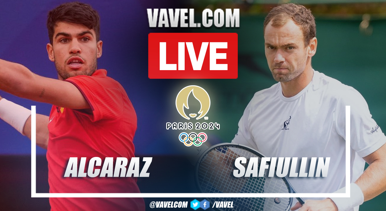 Resumen y sets del Carlos Alcaraz 2-0 Roman Safiullin en Juegos Olímpicos 2024 | 31/07/2024 ...