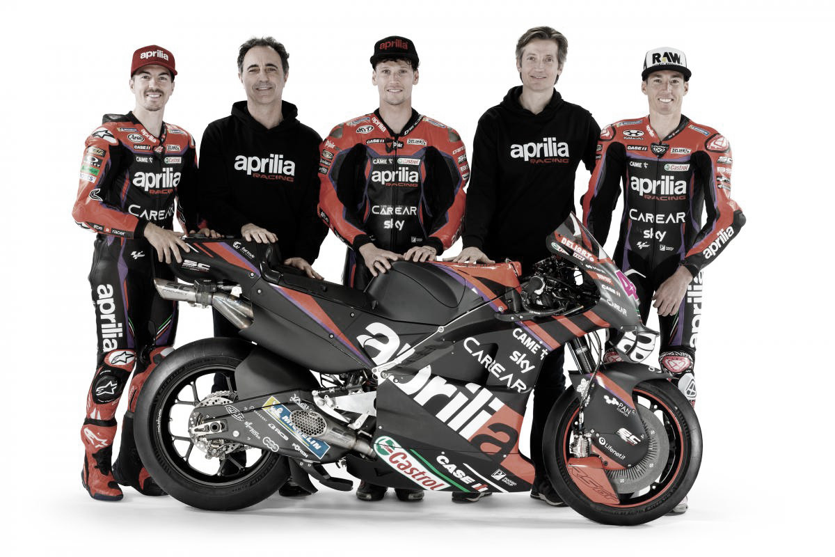 Presentacion Aprilia 2023: "Nuestro objetivo es ser Campeones del mundo ...