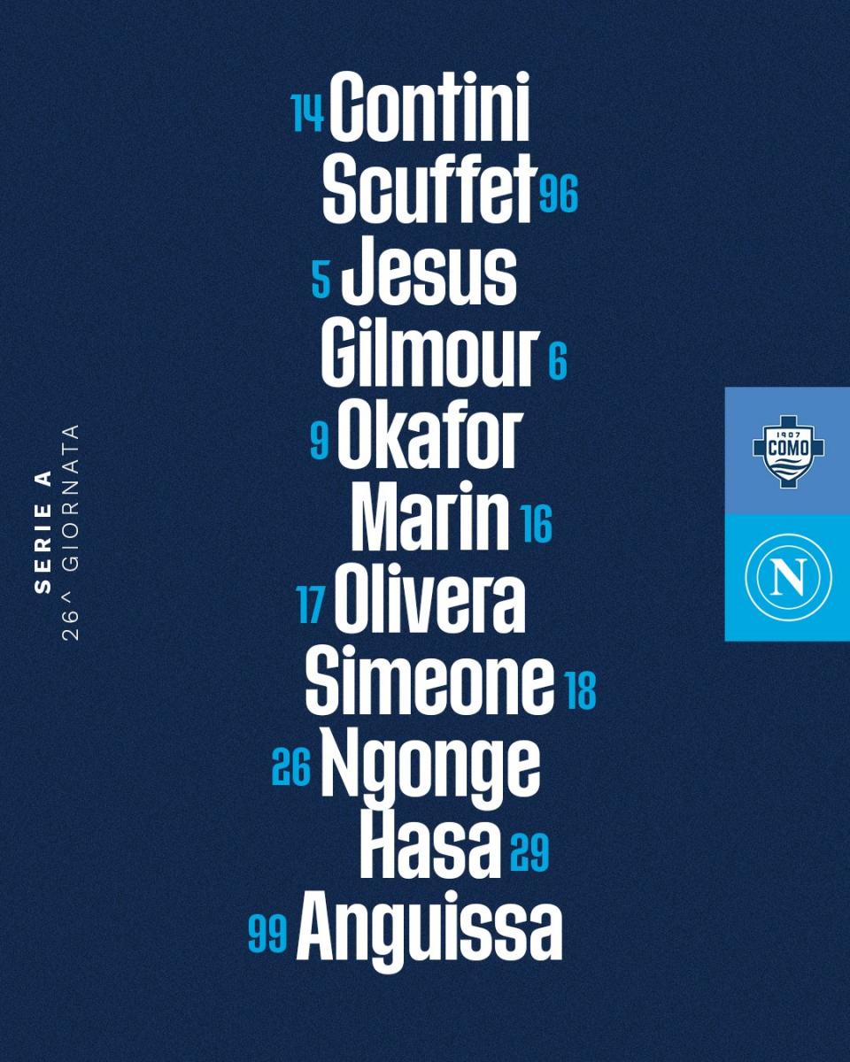 Gols e melhores momentos para Como 2x1 Napoli pela Série A | 23/02/2025 ...