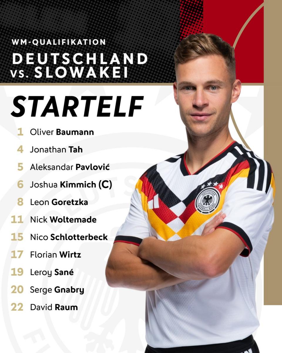 Summary: Germany 6-0 Slovakia in 2026 World Cup Qualifiers | 11/17/2025 ...