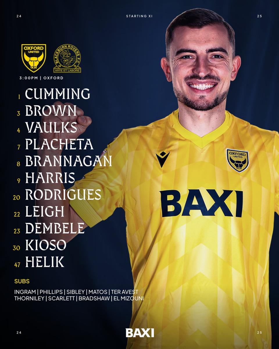 Goal and Highlights: Oxford United 1-0 Blackburn Rovers in EFL ...