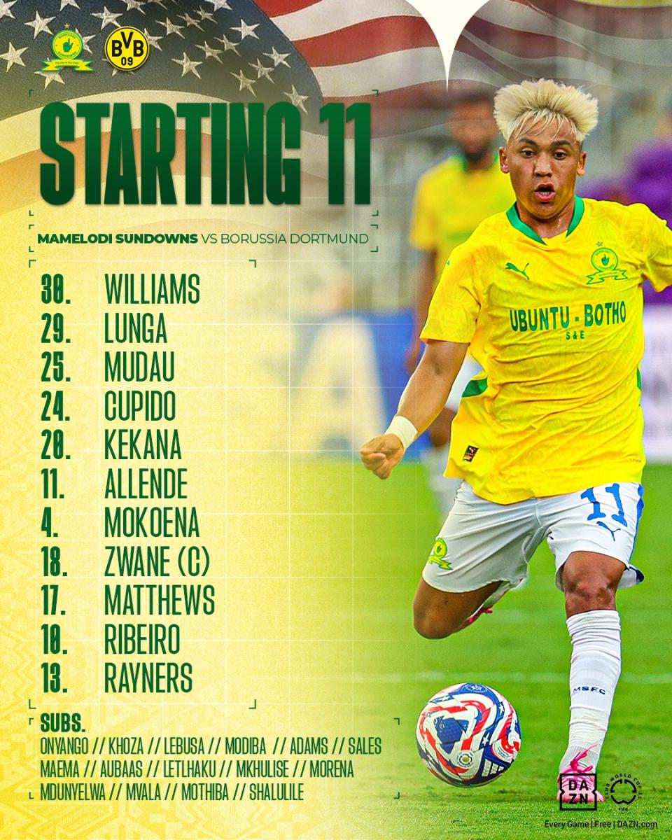 Goals and Highlights: Mamelodi Sundowns vs Borussia Dortmund in Club ...