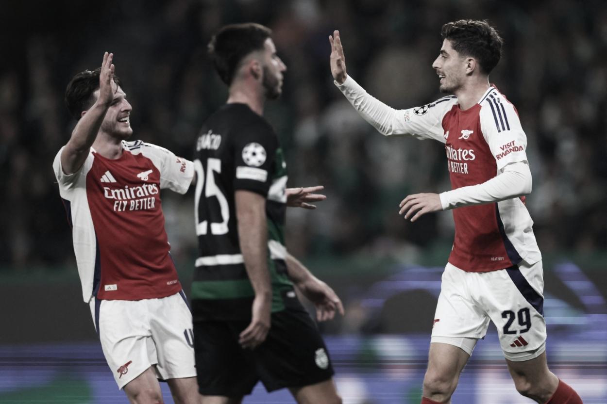 Com brilho de brasileiros, Arsenal vence e sobe na tabela da Champions ...