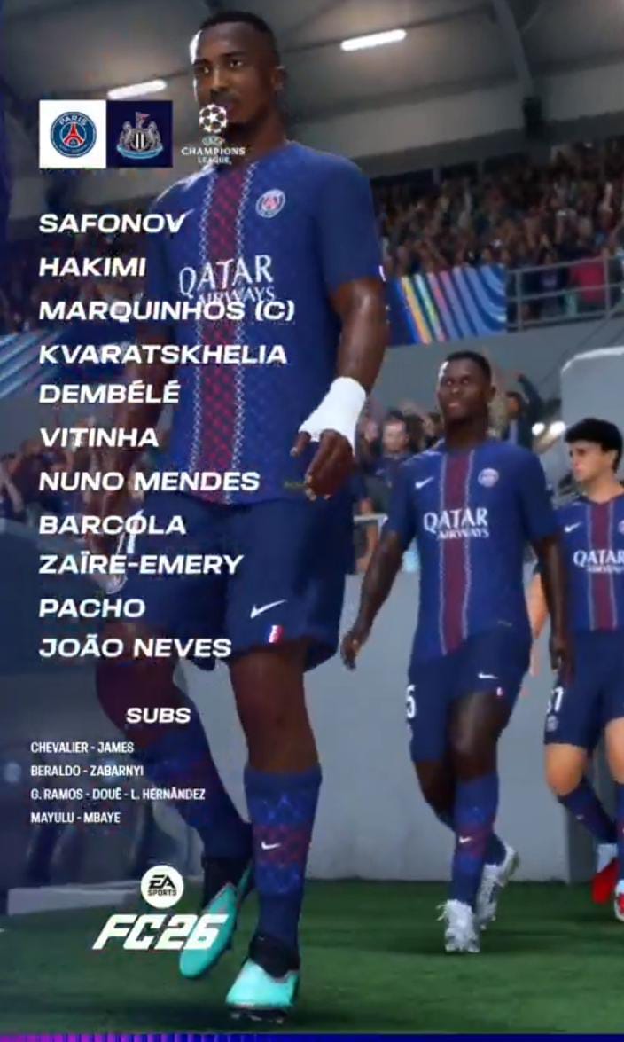 Highlights and goals of PSG 1-1 Newcastle in UEFA Champions League 2025 ...