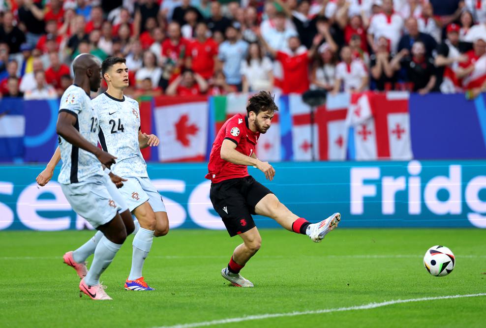 Resumen y Goles: Georgia 2-0 Portugal en UEFA EURO 2024 | 26/06/2024 ...