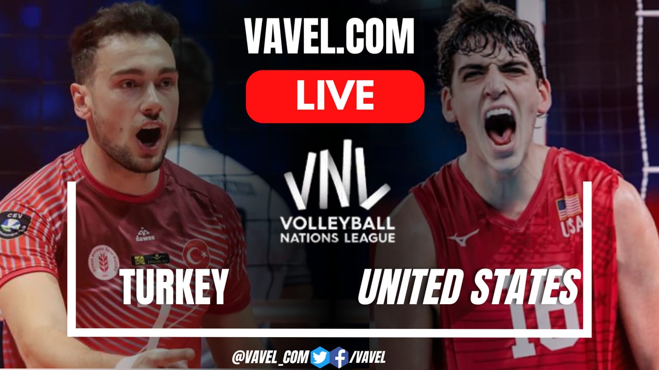 Turkey vs United States LIVE Score Updates in Volleyball Nations League ...