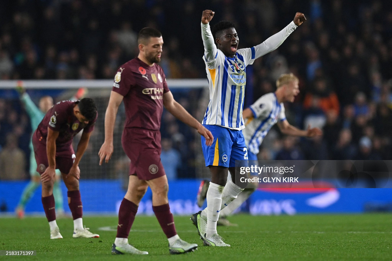 Brighton 2-1 Man City: City lose fourth-straight match with defeat ...