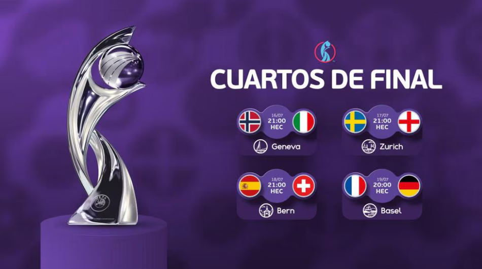 Así quedan los cruces de cuartos de la Eurocopa 2025 - VAVEL España