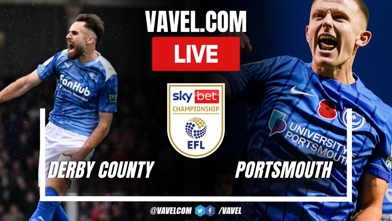 Derby County vs Portsmouth LIVE Score Updates: Second half begins (1-1 ...