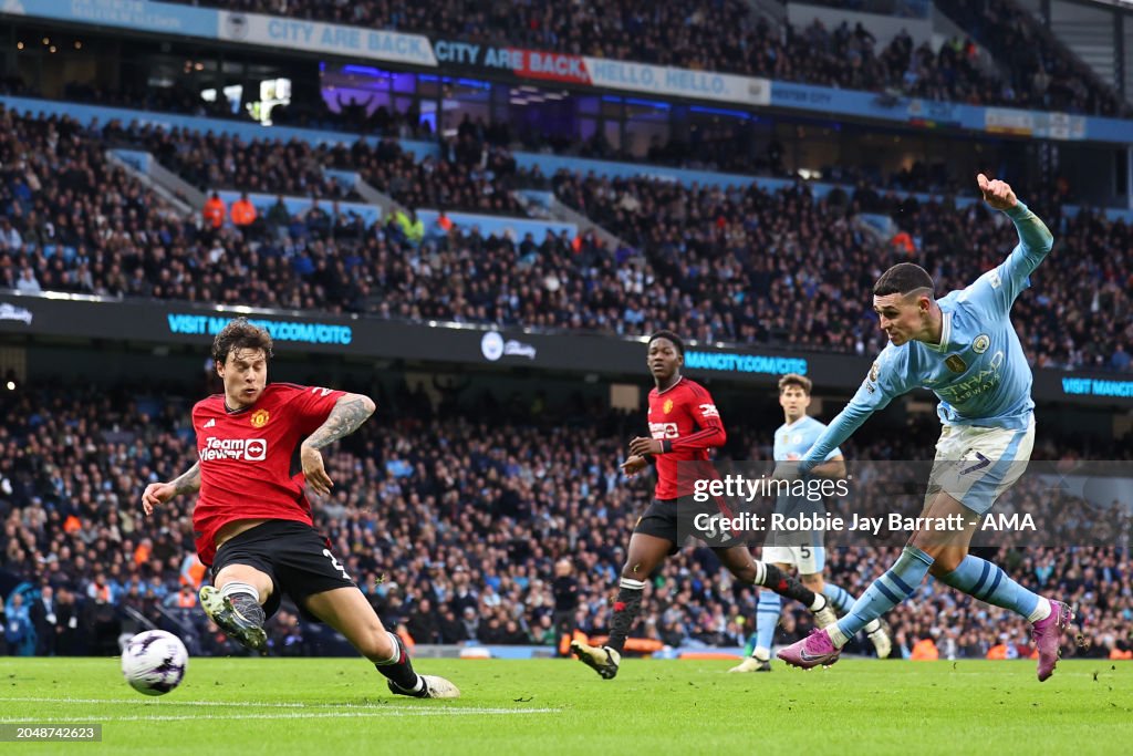 Man City 3 1 Man Utd Foden Shines Again With Double To Earn Derby Win