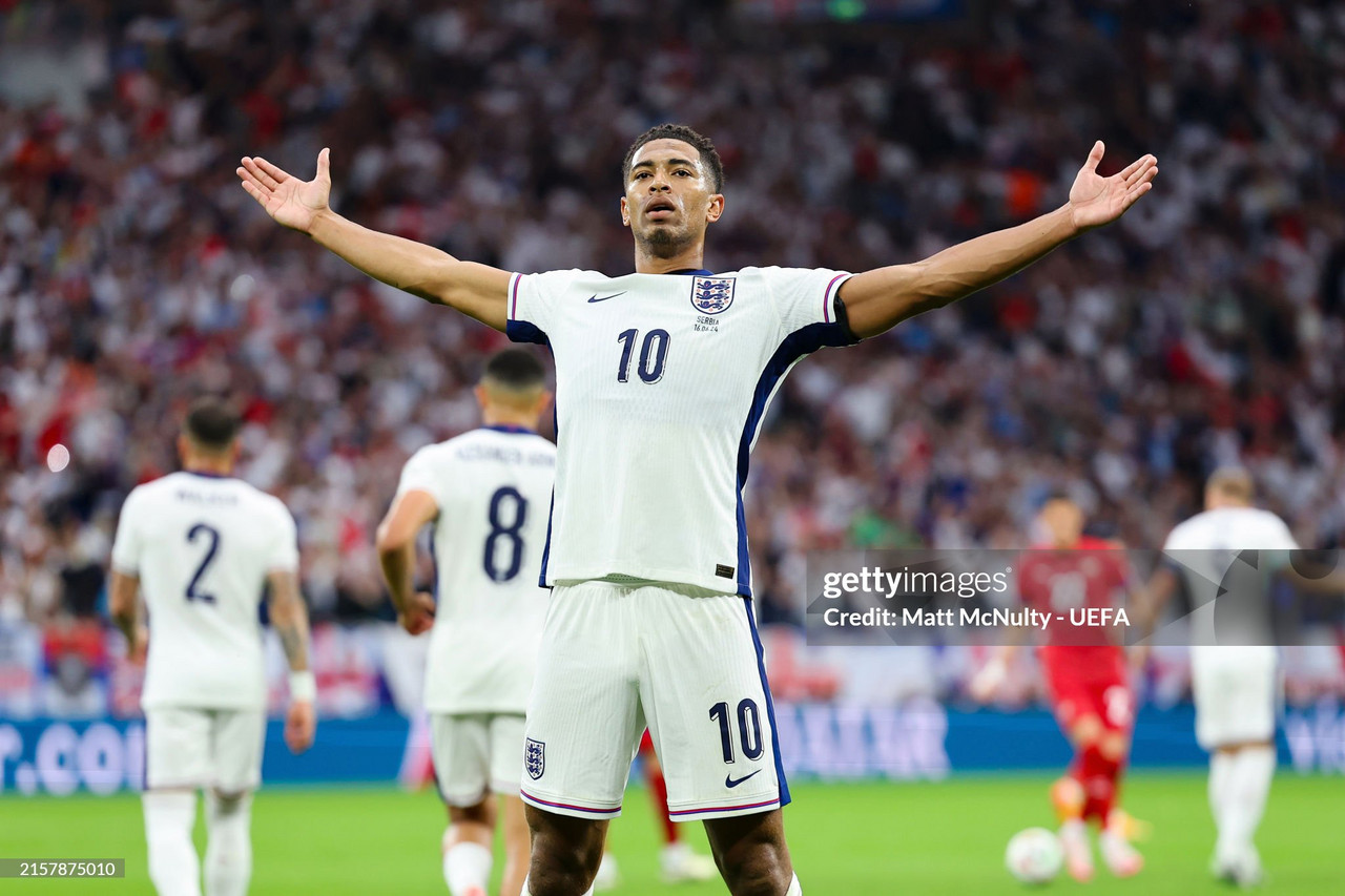 Serbia 0-1 England: Bellingham's header helps edgy England over the ...