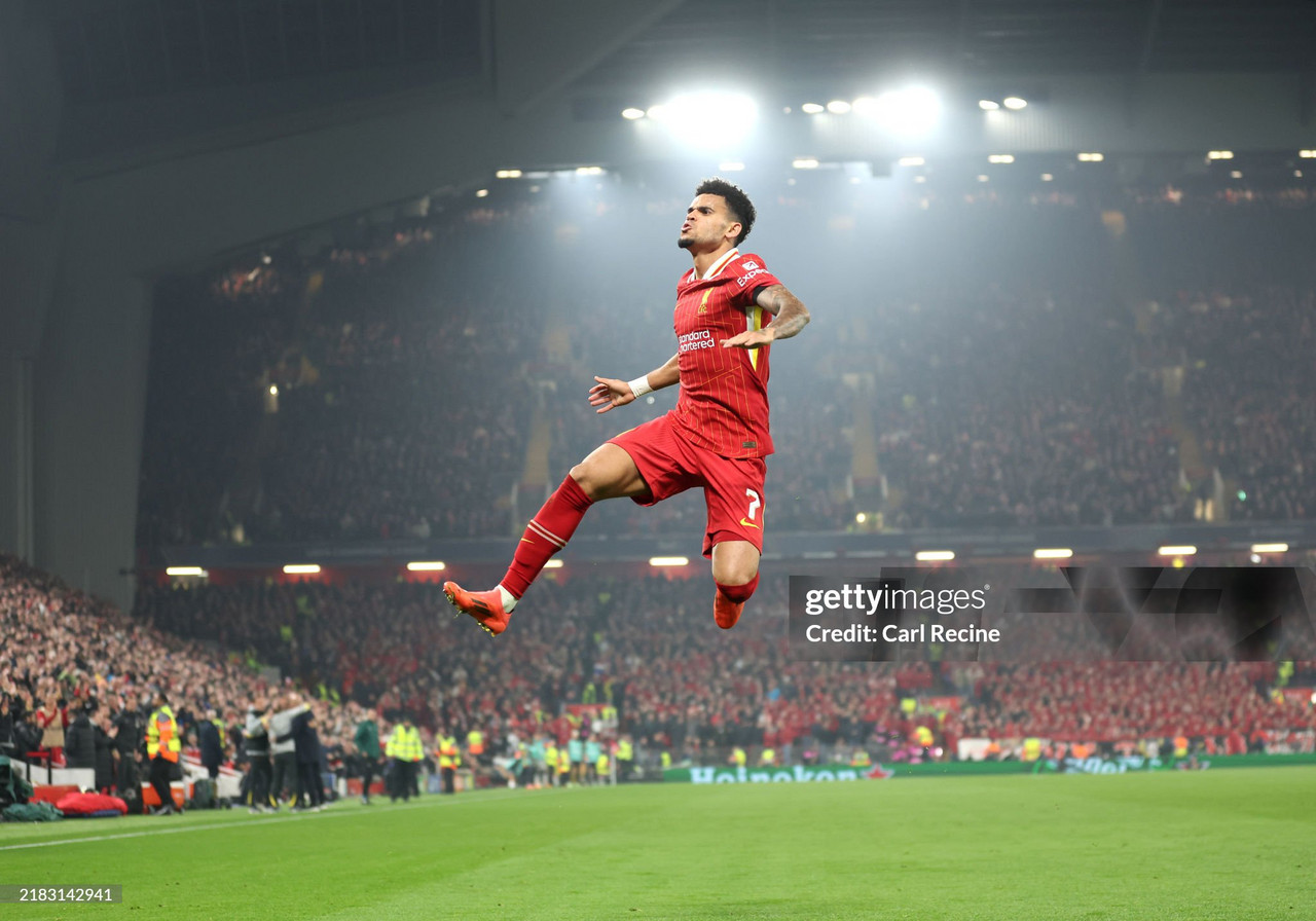 Liverpool 4-0 Bayer Leverkusen: Diaz hat-trick lights up Anfield in ...