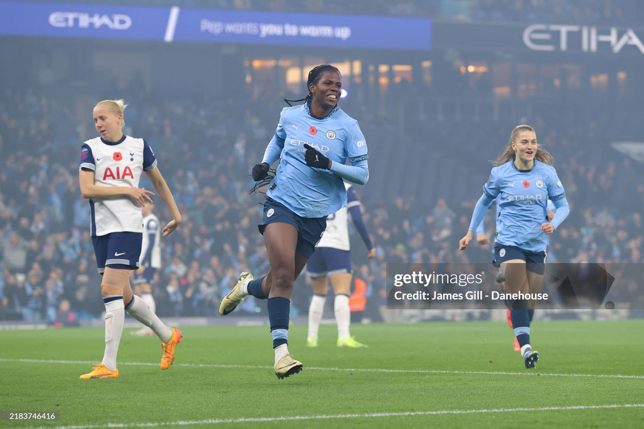 Man City 4-0 Tottenham: Bunny Shaw scores hat-trick to haunt Spurs ...