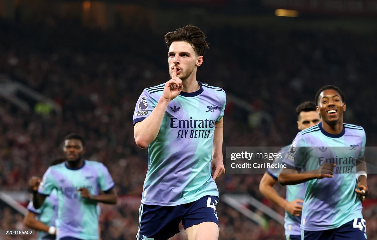 Man United 1-1 Arsenal: Rice cancels out excellent Fernandes free-kick ...
