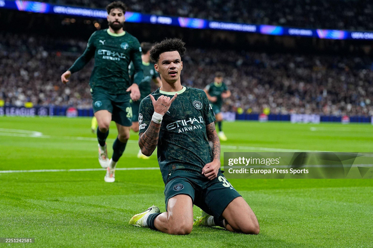 Real Madrid 1-2 Man City: O'Reilly scores first Champions League goal ...