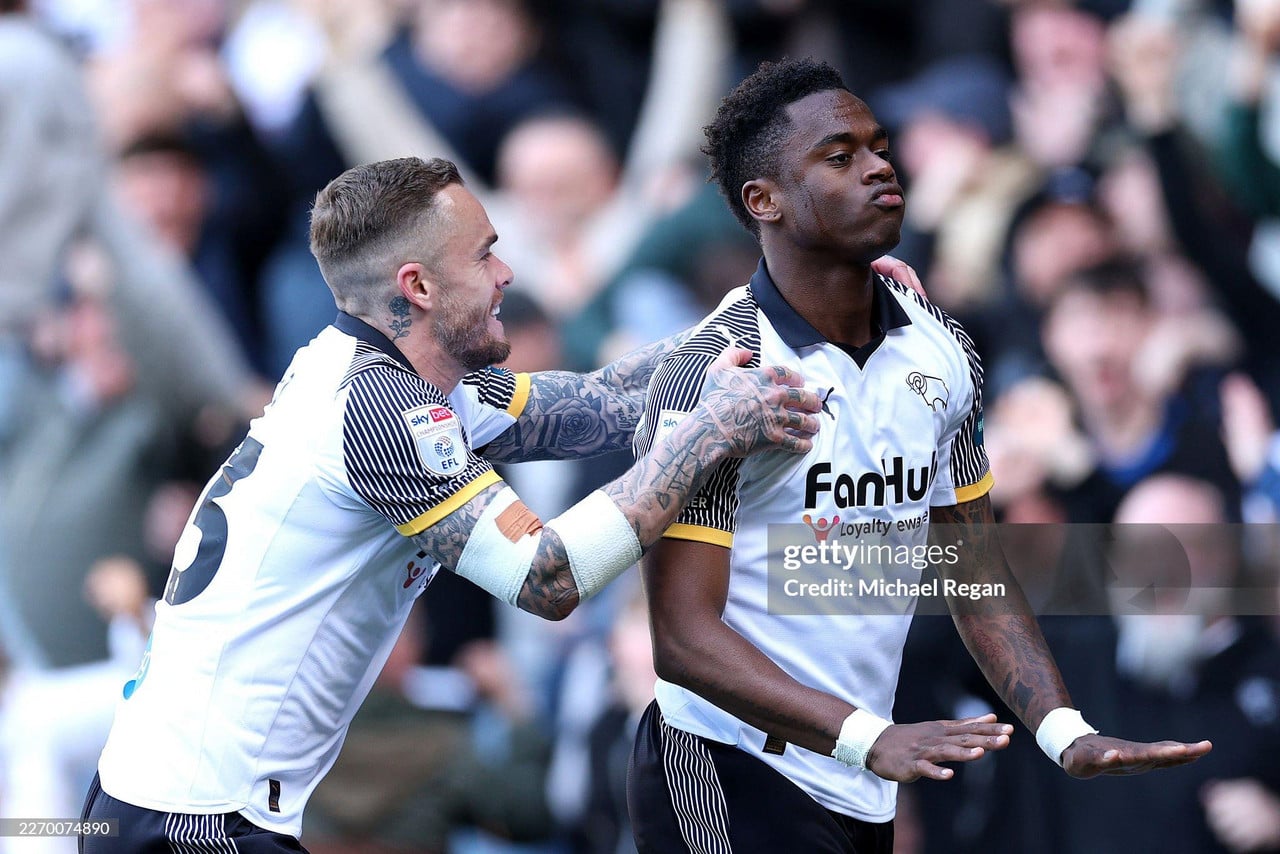 Derby County 2-0 Stoke City: Banel scores first Derby goal but Agyemang ...