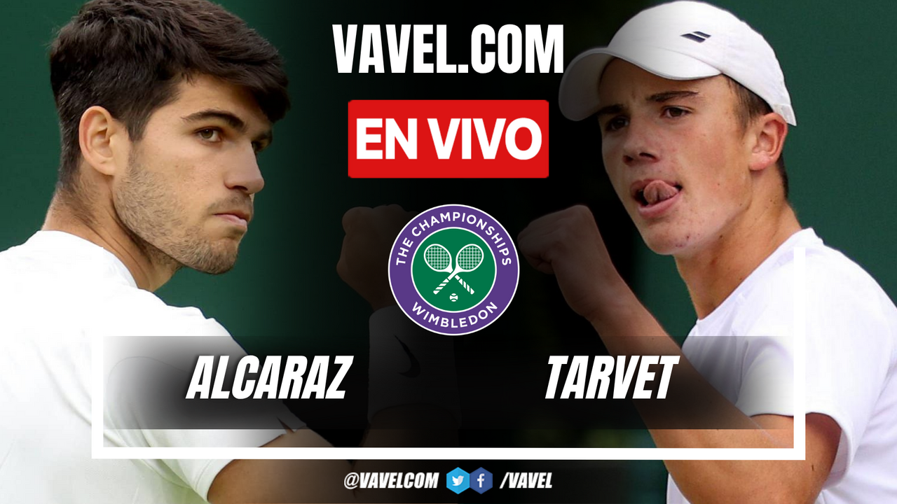 Resumen y sets del Alcaraz 3-0 Tarvet en Wimbledon 2025 | 02/07/2025 - VAVEL España