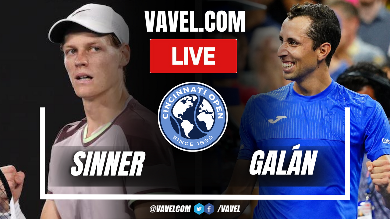 Sinner vs Galan LIVE Score Updates (6-1, 6-1) in Cincinnati Masters ...