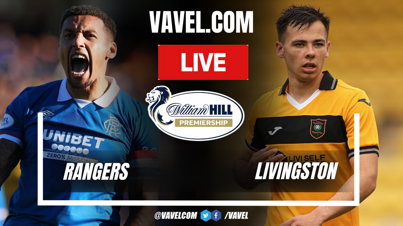 Highlights and goals of Rangers (2-1) vs Livingston in Scottish ...