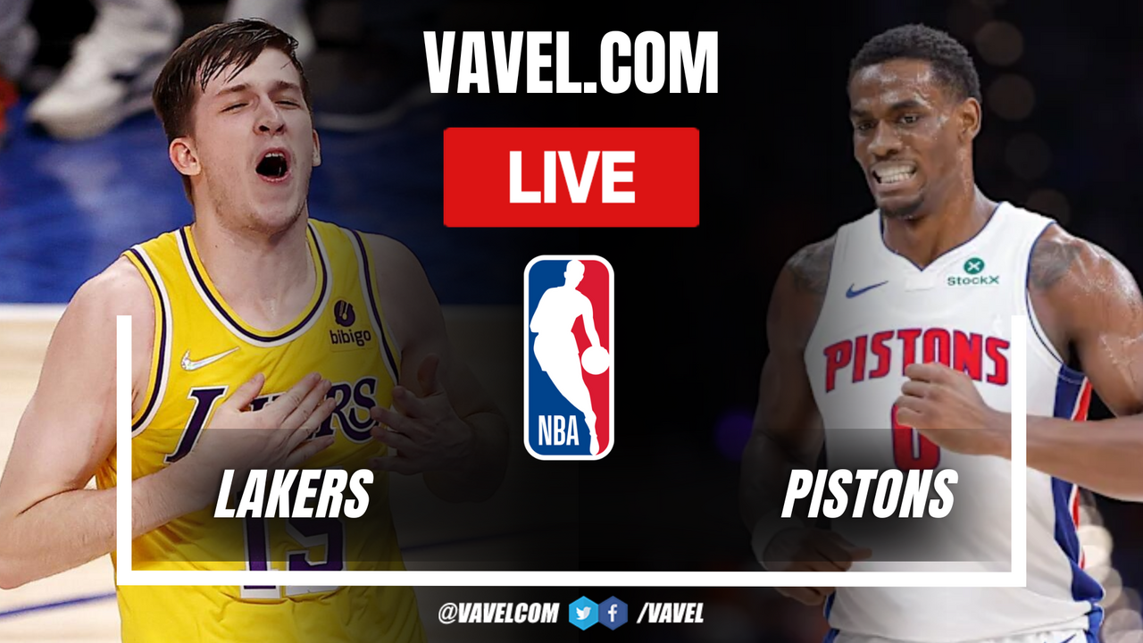 Los Angeles Lakers vs Detroit Pistons LIVE Score Updates in NBA Game ...