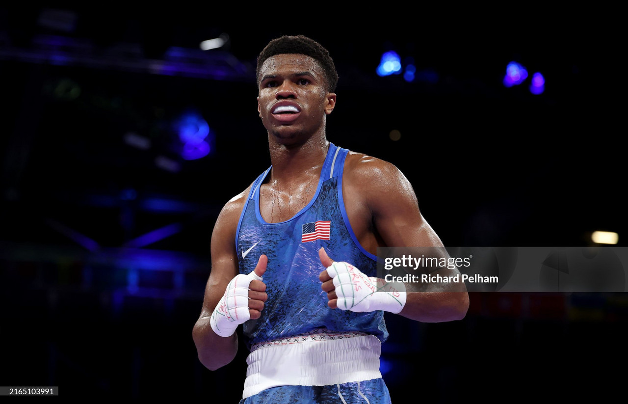Team USA and Team GB in semi-final boxing action as Omari Jones and ...