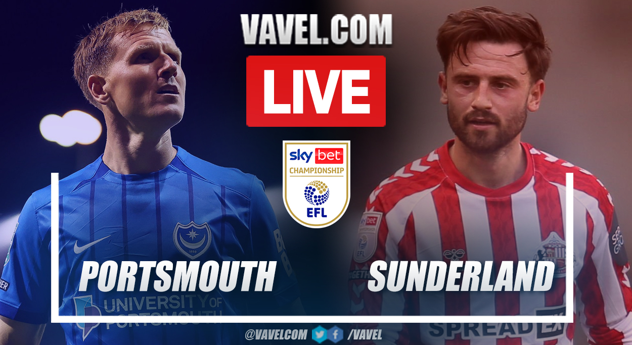 Highlights and Goals of Portsmouth 1-3 Sunderland in EFL Championship ...