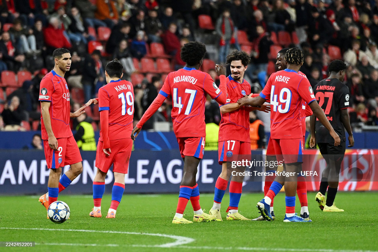 Bayer Leverkusen 2-7 Paris Saint-Germain: Champions PSG put on a show ...