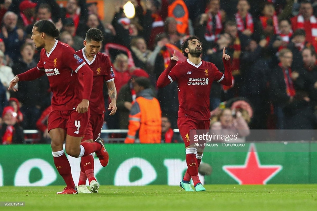 Two late Roma goals keep the tie alive but goals from Salah, Mane and ...