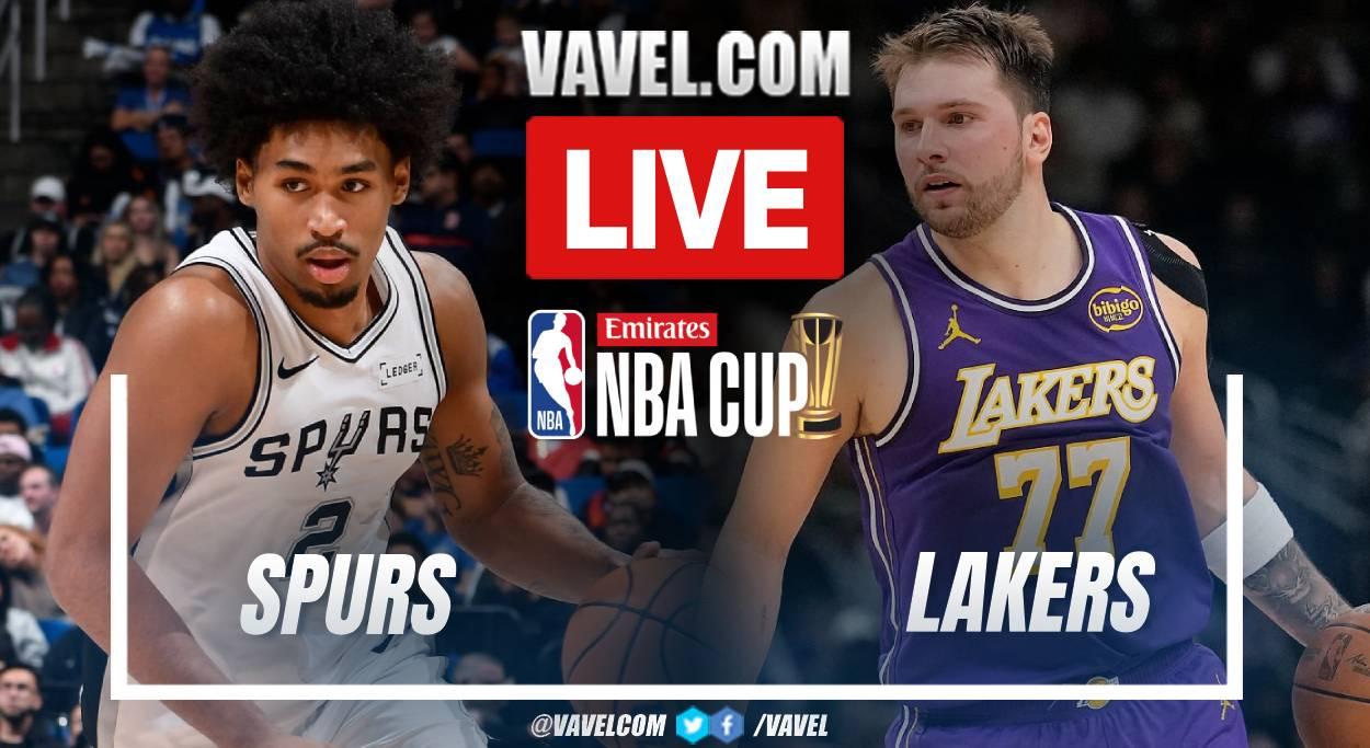 Highlights: San Antonio Spurs 132-119 Los Angeles Lakers in NBA Cup ...